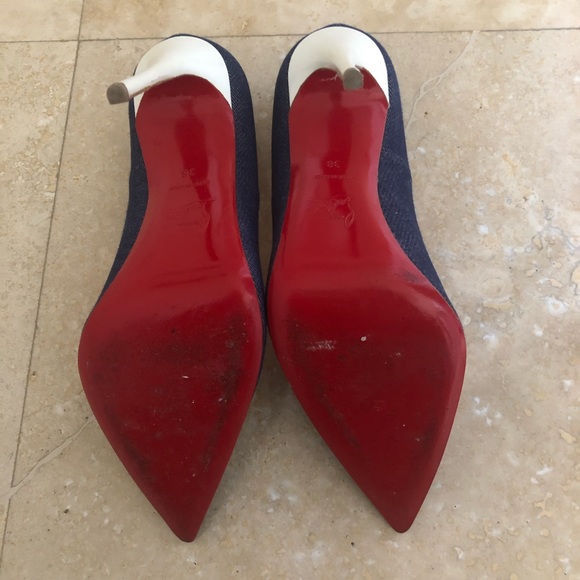 Christian Louboutin | Shoes | Authentic So Kate Denim Christian ...